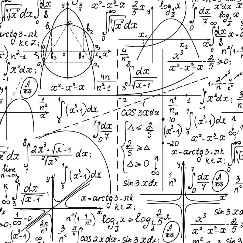 Math Vector Seamless Background with Handwritten Algebra and Geometry ... Math Vector Seamless Background with Handwritten Algebra and Geometry ...