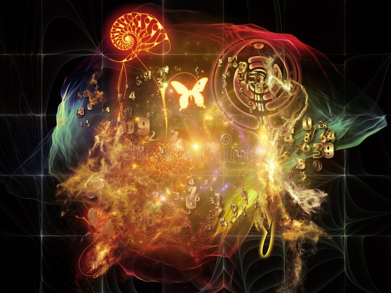 Math Visualization Design stock illustration. Illustration of mind ...