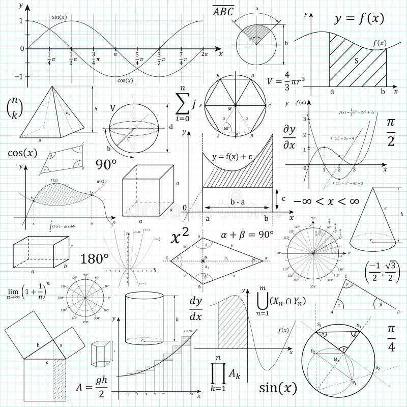 Mathe-Vektor-Formel vektor abbildung. Illustration von zeichnung - 56020466