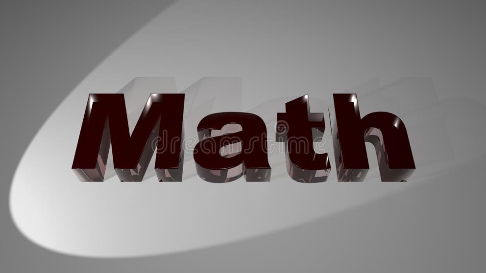 Mathe - Wiedergabe 3D stock abbildung. Illustration von kursteilnehmer ...