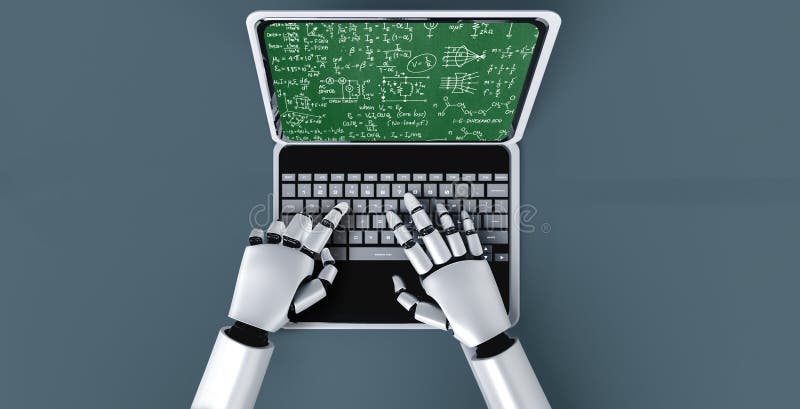 Mathematic Equations and Modish Formula on Computer Screen Stock Photo ...