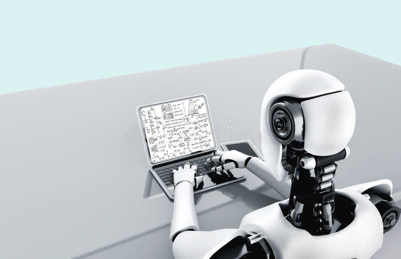 Mathematic Equations and Modish Formula on Computer Screen Stock ...