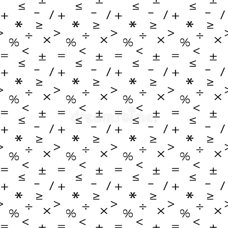 Mathematic wallpaper stock vector. Illustration of seamless - 3409160