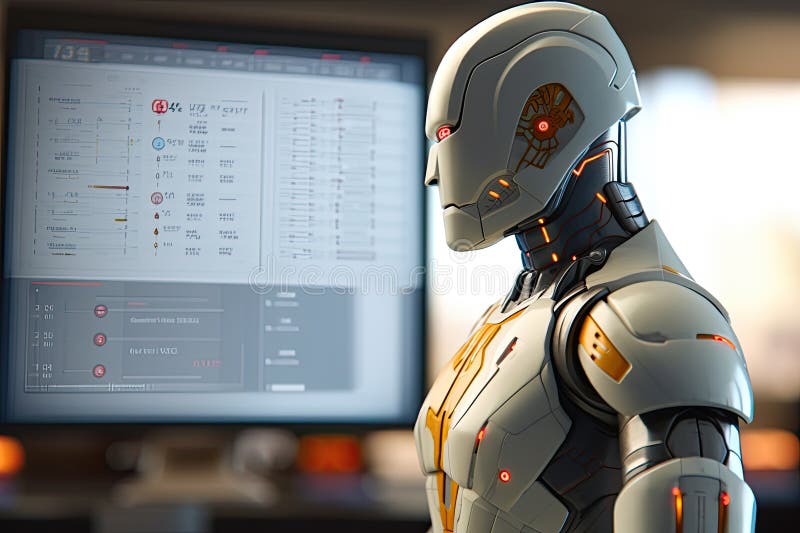 Mathematic Humanoid Equations and Modish Formula on Computer Screen ...