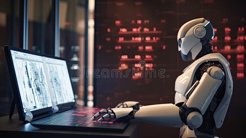 Mathematic Humanoid Equations and Modish Formula on Computer Screen ...