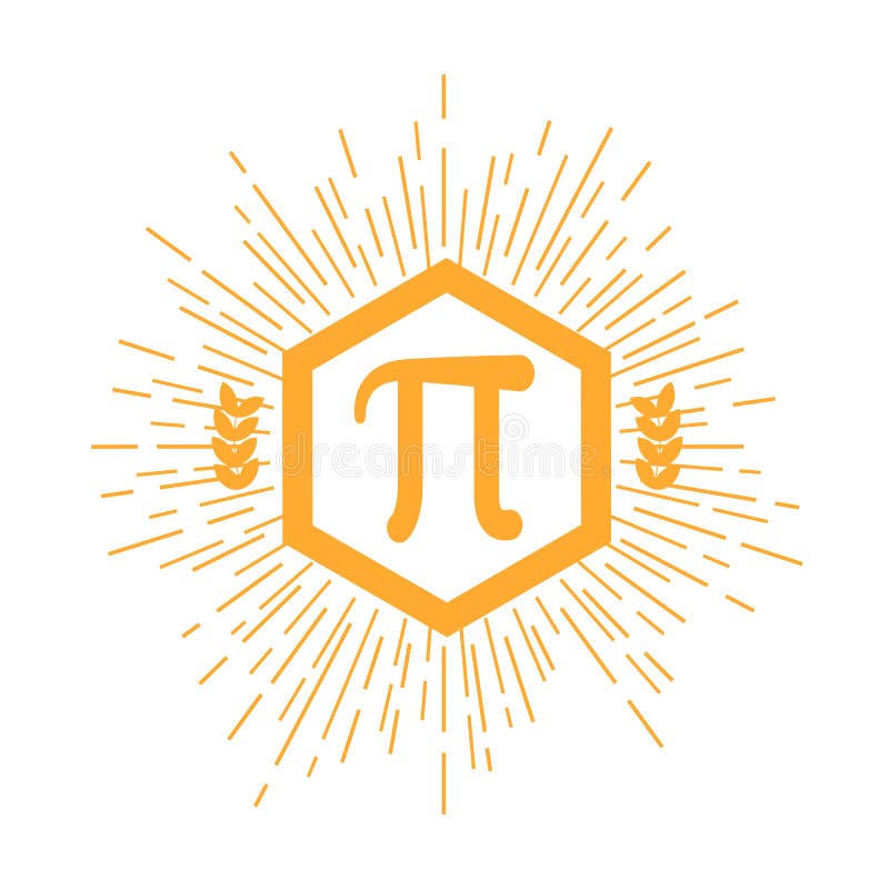 Mathematic Pi Icon Flat. Vector Illustration Stock Vector ...