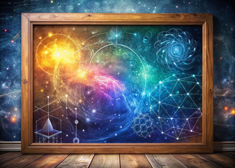 Mathematical Abstract a Double Exposure of Chalkboard Equations and ...