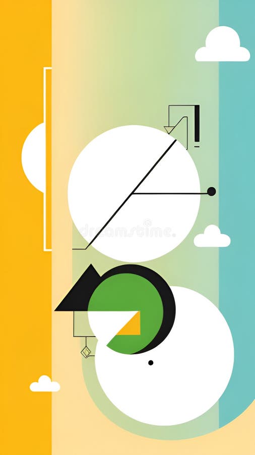 Abstract Thinking Background, Technological Drawings, Mathematical ...