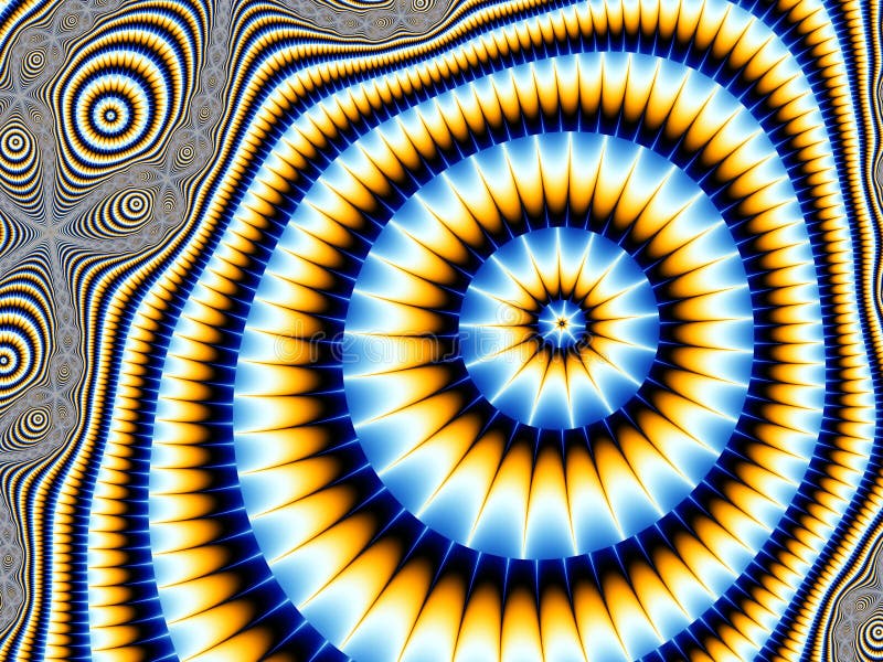 Mathematical Art - Fractal Structure Stock Illustration - Illustration ...