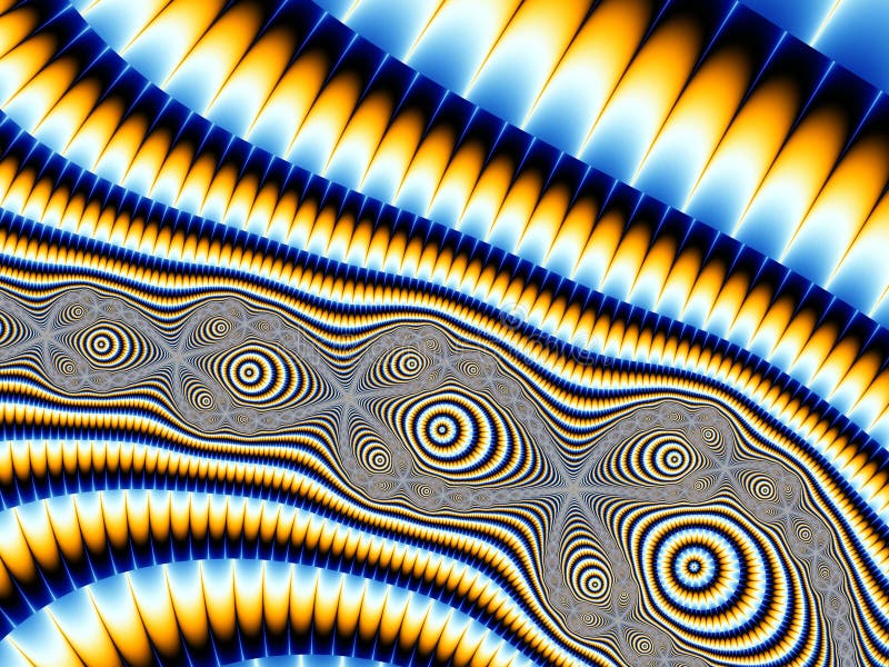 Mathematical Art - Fractal Structure Stock Illustration - Illustration ...