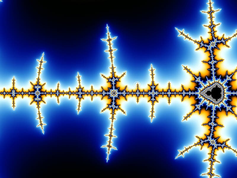 Mathematical Art - Fractal Structure Stock Illustration - Illustration ...