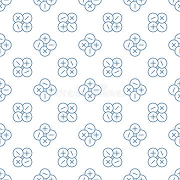 Minimal Math Icon Pattern Stock Illustrations – 525 Minimal Math Icon ...