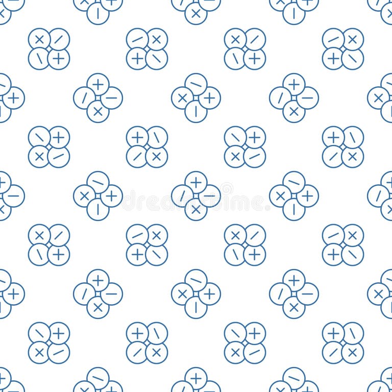 Minimal Math Icon Pattern Stock Illustrations – 562 Minimal Math Icon ...