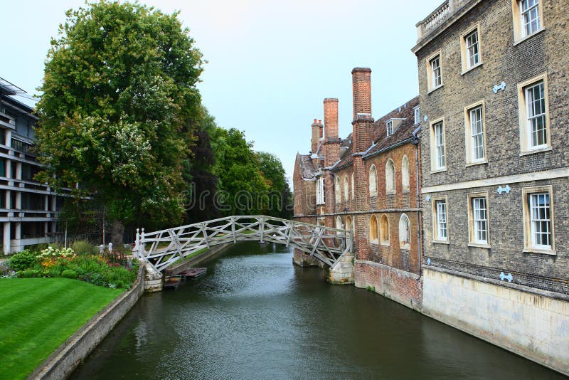 Mathematical Bridge in University of Cambridge,England Editorial Photo ...