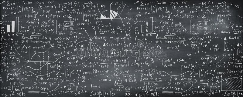 Mathematical Calculation on Blackboard - Banner Design Stock ...
