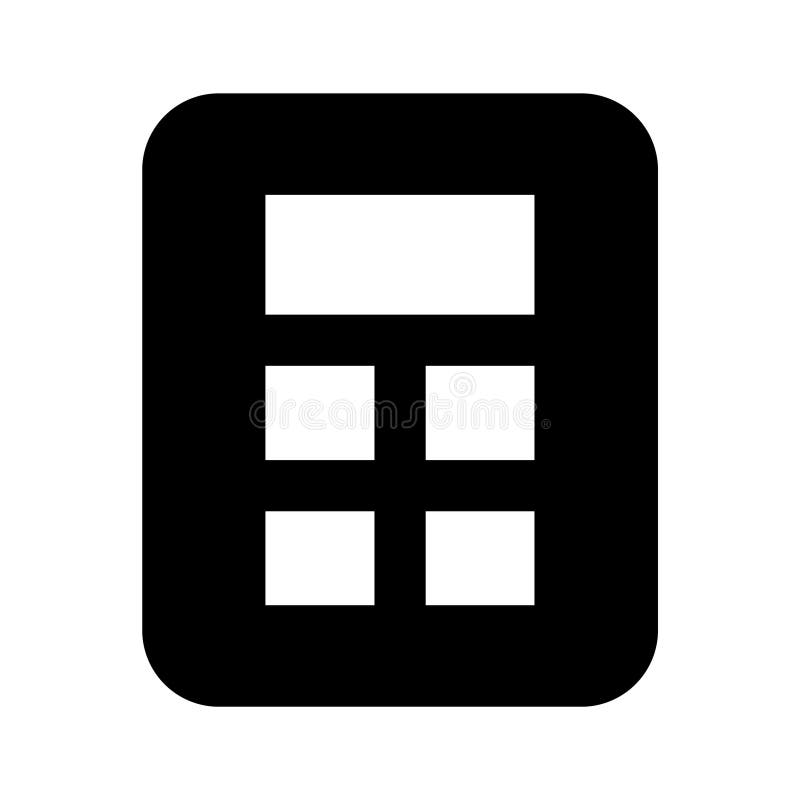 Mathematical Calculations, Calculation Device, Icon of Calculator Stock ...