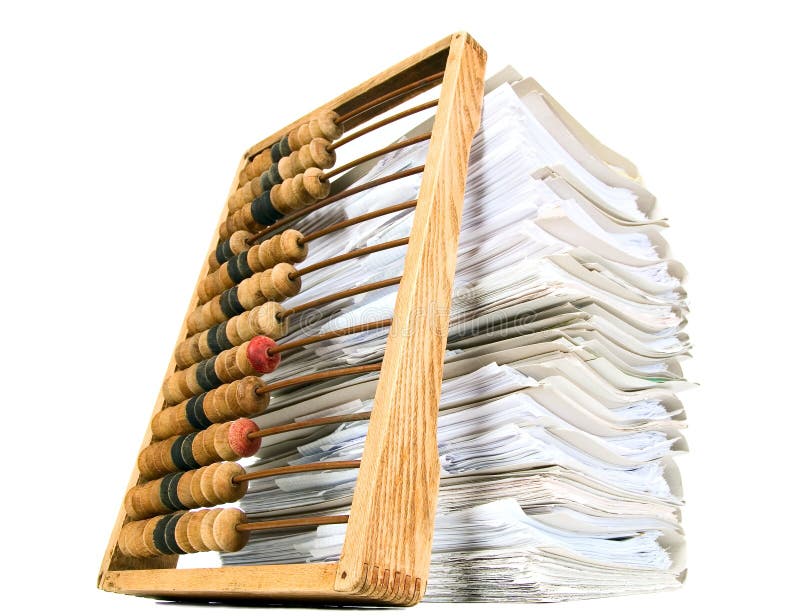 Mathematical Calculator Abacus with Computer Mouse Stock Image - Image ...