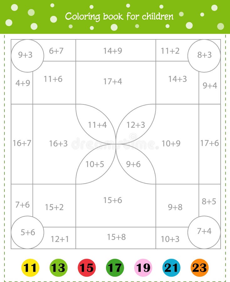 Preschool worksheet stock illustration. Illustration of toddler - 232487473