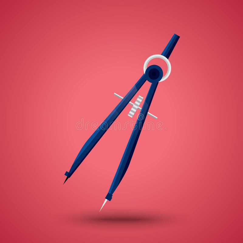 Mathematical Compass. Vector Illustration Decorative Design Stock ...