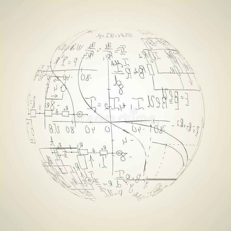 Mathematical concept. stock vector. Illustration of growth - 90313056