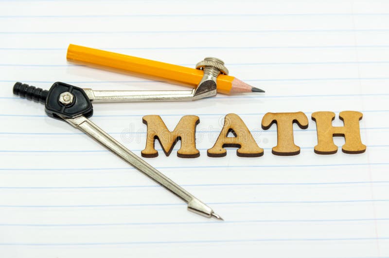 A Mathematical Concept with the Word Math. Stock Photo - Image of ...