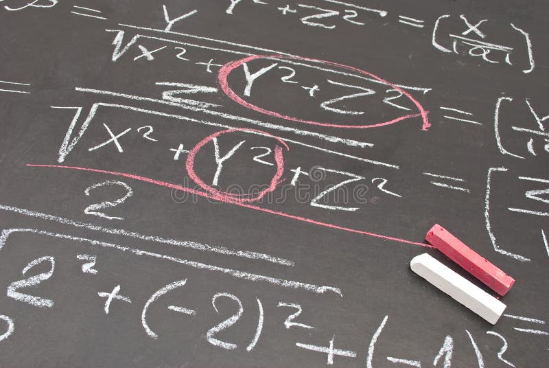 Mathematical equation stock photo. Image of science, physics - 16780176