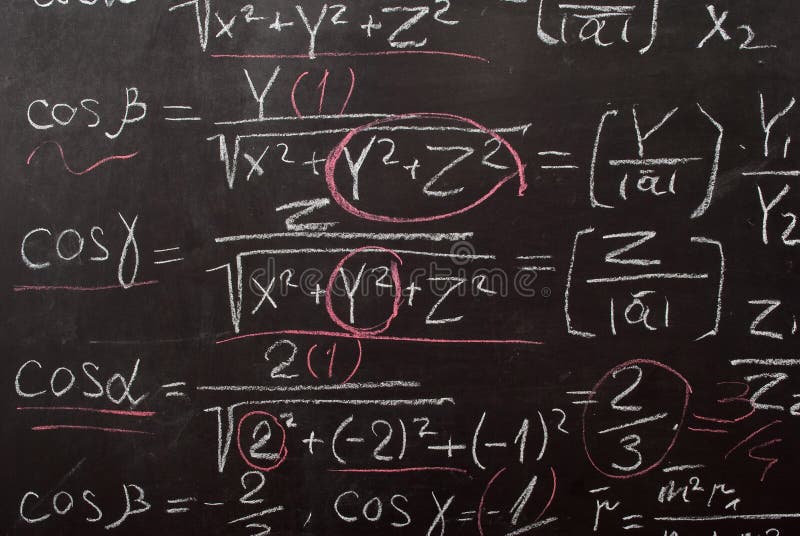 Mathematical equation stock image. Image of physics, university - 16871827