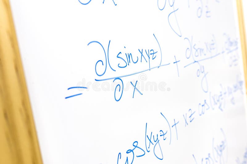 Complicated Mathematical Equation Stock Image - Image of algebra ...