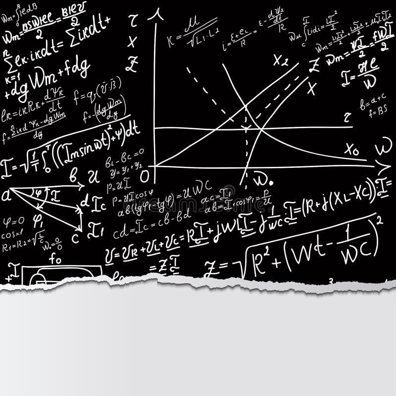Mathematical Equations and Formulas Stock Vector - Illustration of ...