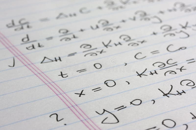 Mathematical Equations - Science Abstract Stock Photo - Image of ...