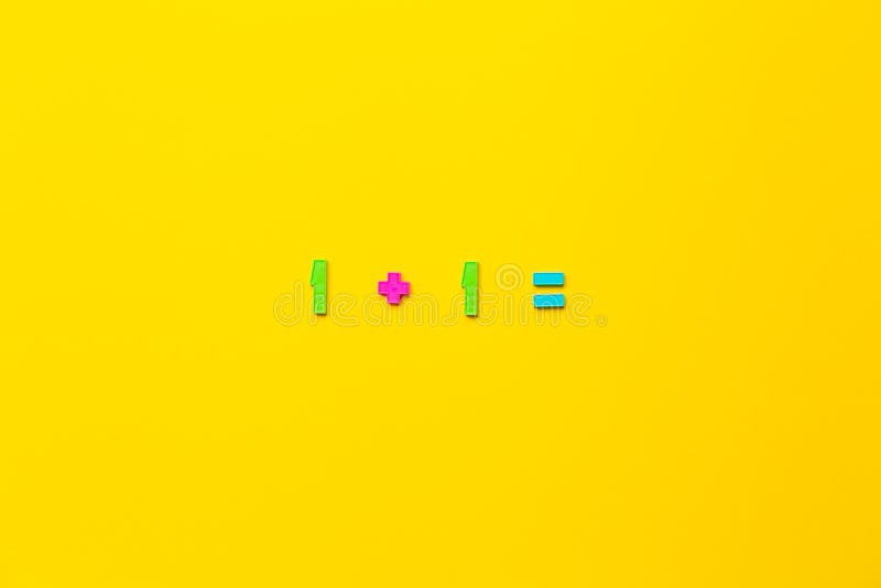 Numbers 1-10 with Equal Symbol on Cork Board. Stock Image - Image of ...