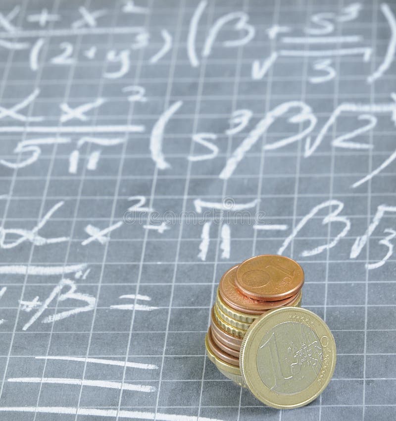 Mathematical Formula for Making Money Stock Image - Image of ...