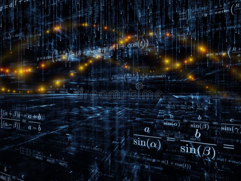 Visualization of Mathematics Stock Illustration - Illustration of ...