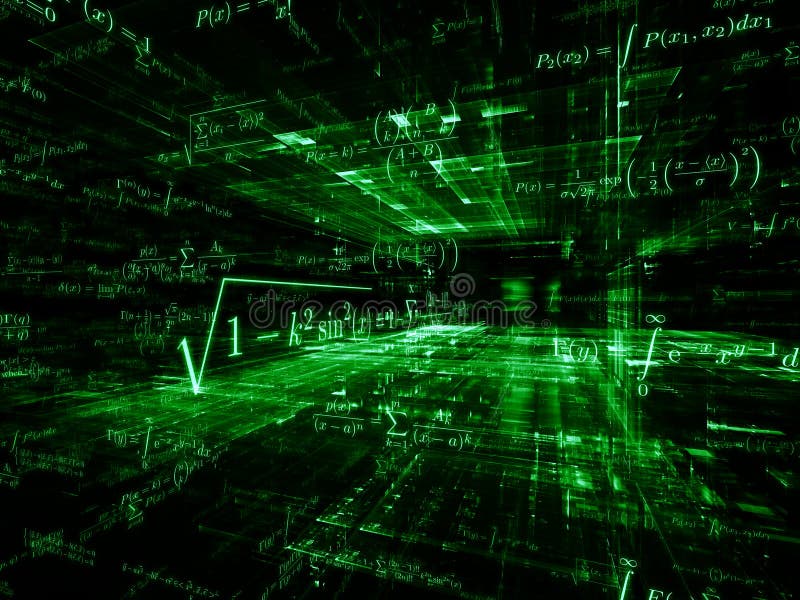 Mathematics Abstraction stock illustration. Illustration of distance ...