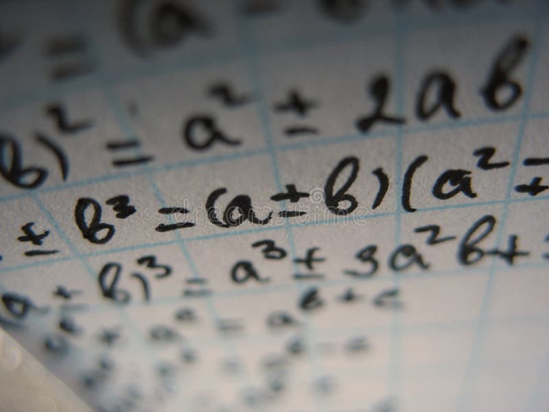 Mathematical formulas stock image. Image of university - 3794057