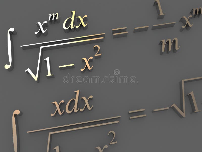 Mathematical formulas. stock illustration. Illustration of institute ...