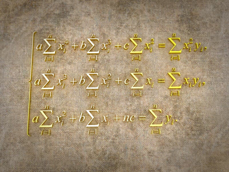 Mathematical formulas. stock photo. Image of technology - 44949006