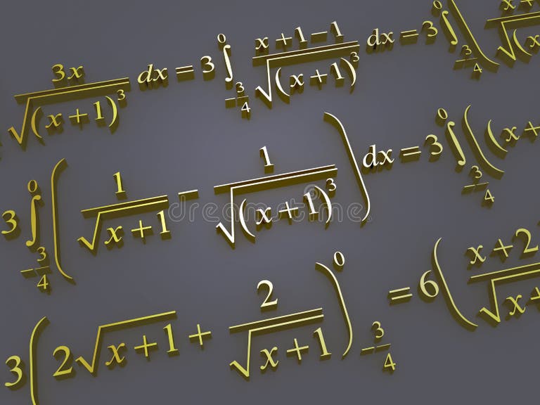 Mathematical formulas. stock image. Image of infinity - 44949119