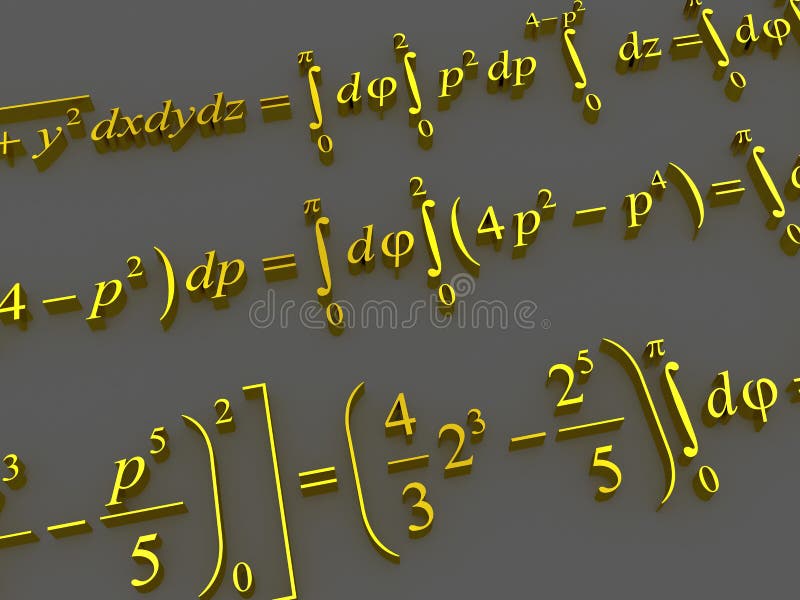 Mathematical formulas. stock illustration. Illustration of algebra ...