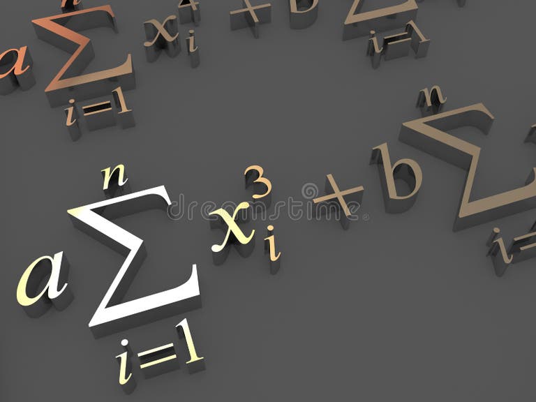 Mathematical formulas. stock illustration. Illustration of beautiful ...