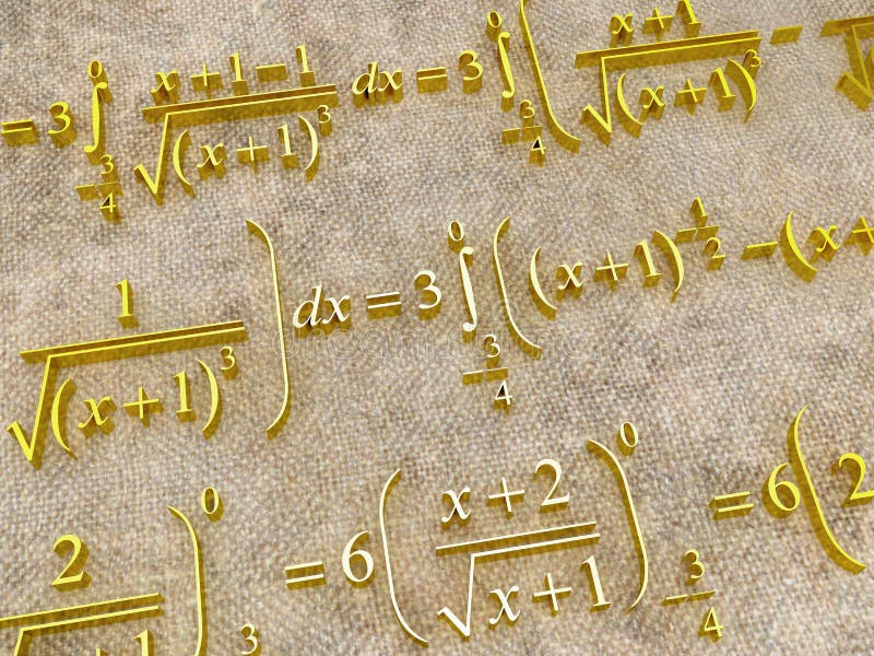 Mathematical formulas. stock photo. Image of science - 45317668