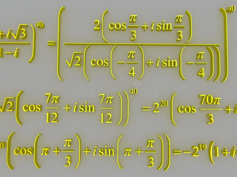 Mathematical formulas. stock illustration. Illustration of abstract ...