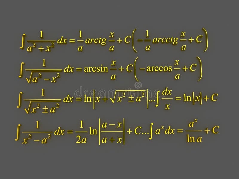 Mathematical formulas. stock illustration. Illustration of formulas ...