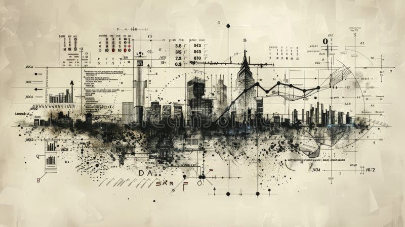 Hand-Drawn Statistical Formulas with Normal Distribution Stock ...
