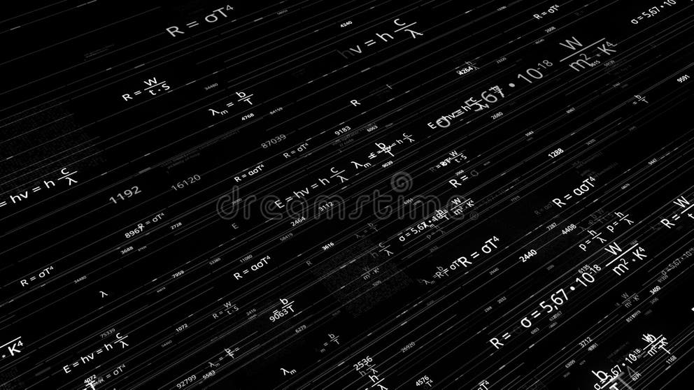 Mathematical Formulas in Matrix. Animation. Rewritable Mathematical ...