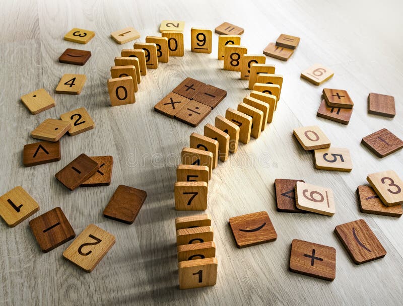 Mathematical Formulas and Question Marks Stock Photo - Image of ...