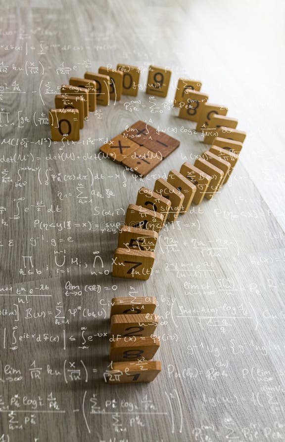 Mathematical Formulas and Question Marks Stock Photo - Image of ...