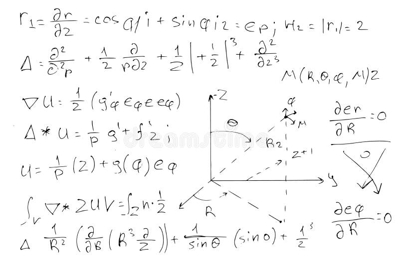 Mathematical Formulas Hand Drawn Stock Illustrations – 536 Mathematical ...