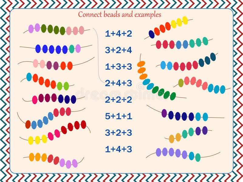 Mathematical Game. Solve the Examples on the Left Table and Find Them ...