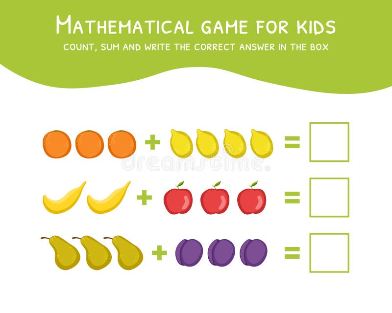 Mathematical Game for Kids, Development of Mathematical Abilities ...
